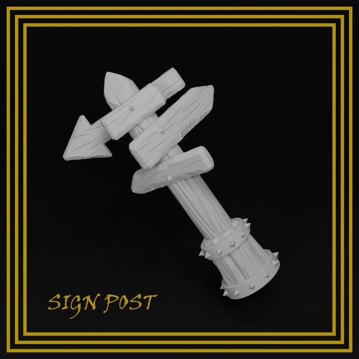 3D Printable Signpost Mini by Auto Generate